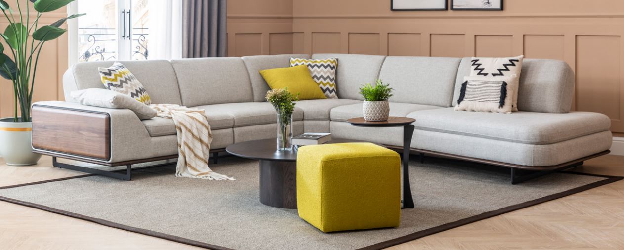 L Type Comfortable Sofa | 6 Seater L Type Sofa | Big Sofa (Finish Color ...